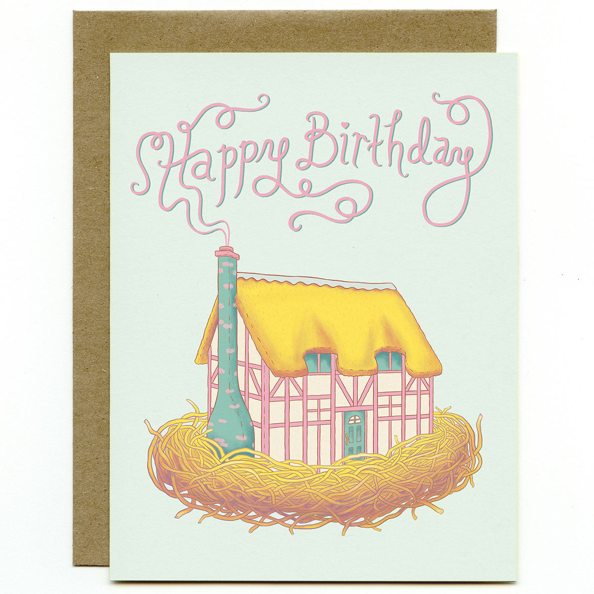 Nest Cottage birthday card – Bee's Knees Industries