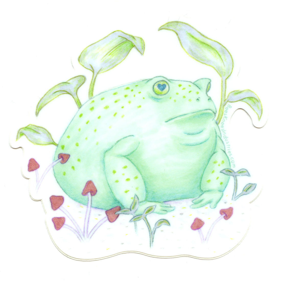 Round Toad Sticker – Bee's Knees Industries