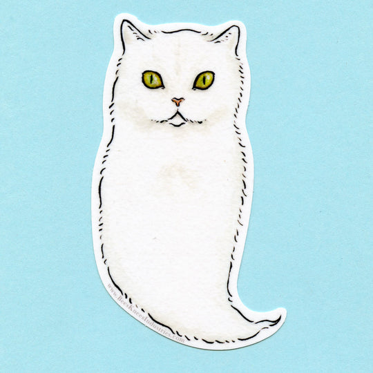 Ghost Cat Sticker – Bee's Knees Industries