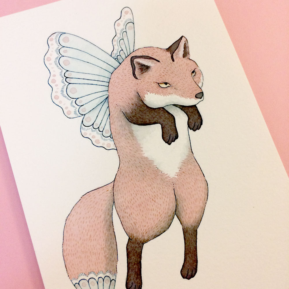Fox Faerie Original Painting – Bee's Knees Industries