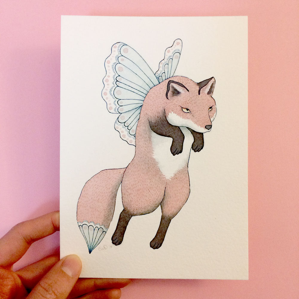 Fox Faerie Original Painting – Bee's Knees Industries