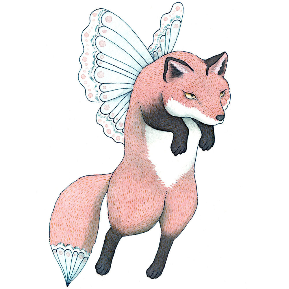 Fox Faerie Original Painting – Bee's Knees Industries