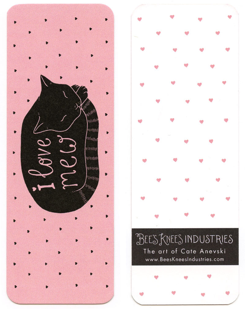I Love Mew Cat Bookmark – Bee's Knees Industries